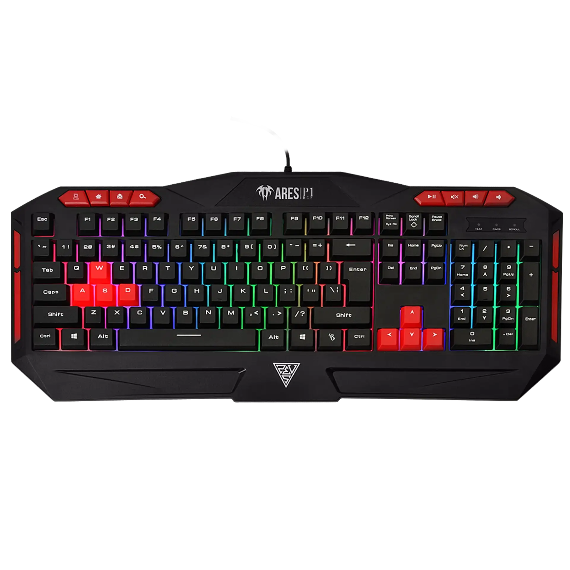 كيبورد GAMDIAS ARES P1 ESSENTIAL RGB KEYBOARD - كلش زين