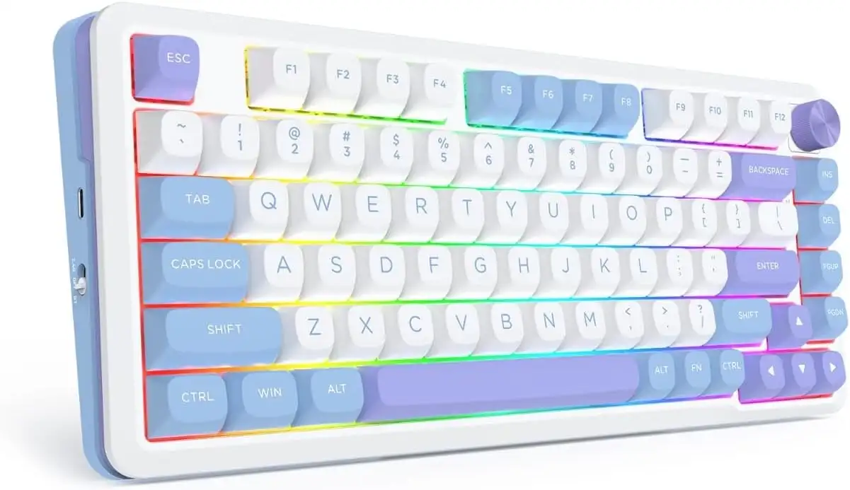 كيبورد Redragon K681WBP CYRUS PRO Wireless RGB Gaming Keyboard 75% ...