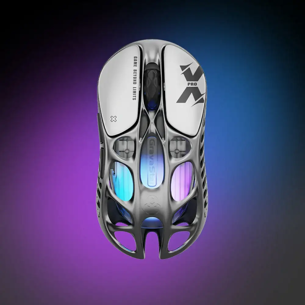 ماوس GravaStar Mercury X Pro 8KHz Wireless Gaming Mouse - كلش زين
